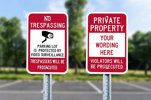 Customizable Security Parking Signs | BuildASign.com